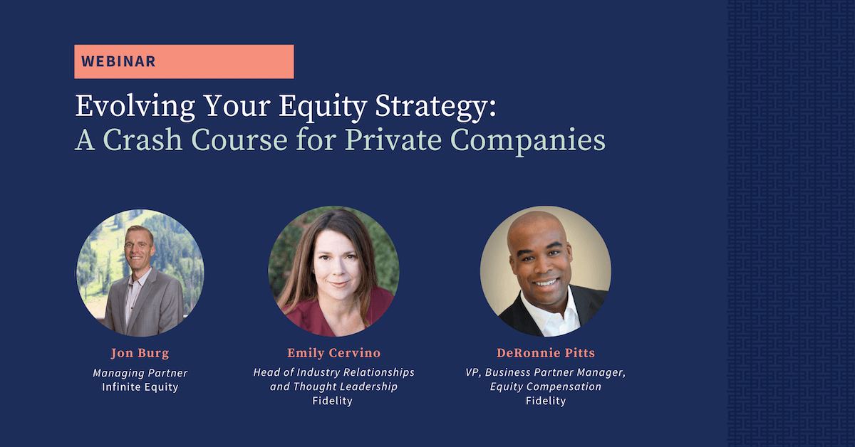 Webinar Confirmation: Evolving Your Equity Strategy: A Crash Course for Private Companies